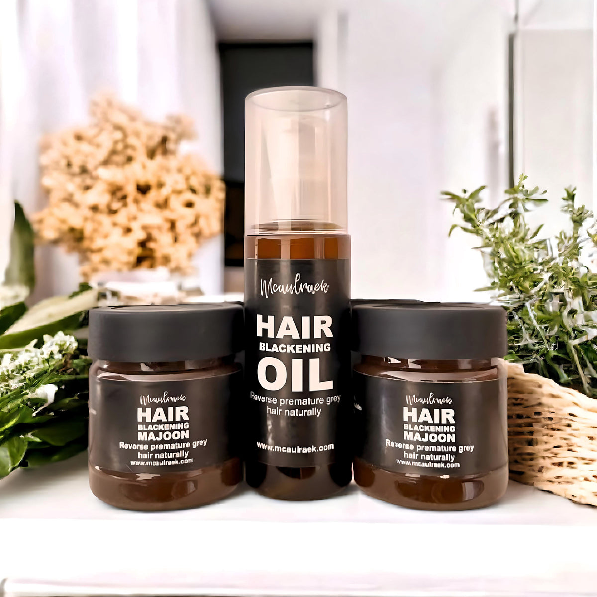 Mcaulraek Hair Blackening Set