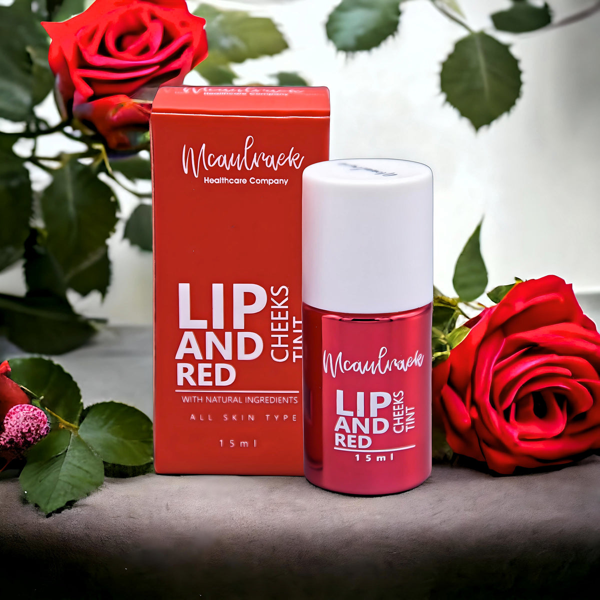 Mcaulraek Lip and Cheeks Tint (Red)